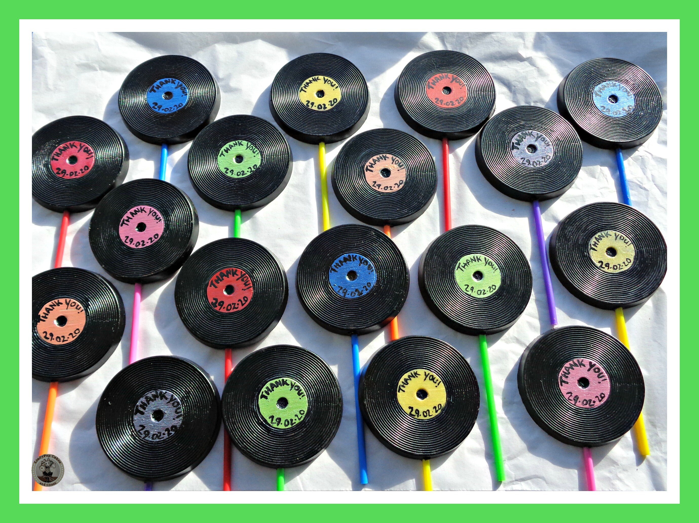 Vinyl Record Chocolate Lollipops/personalised/dj | Etsy