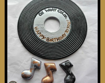 Vinyl Record Cake Topper - Etsy UK