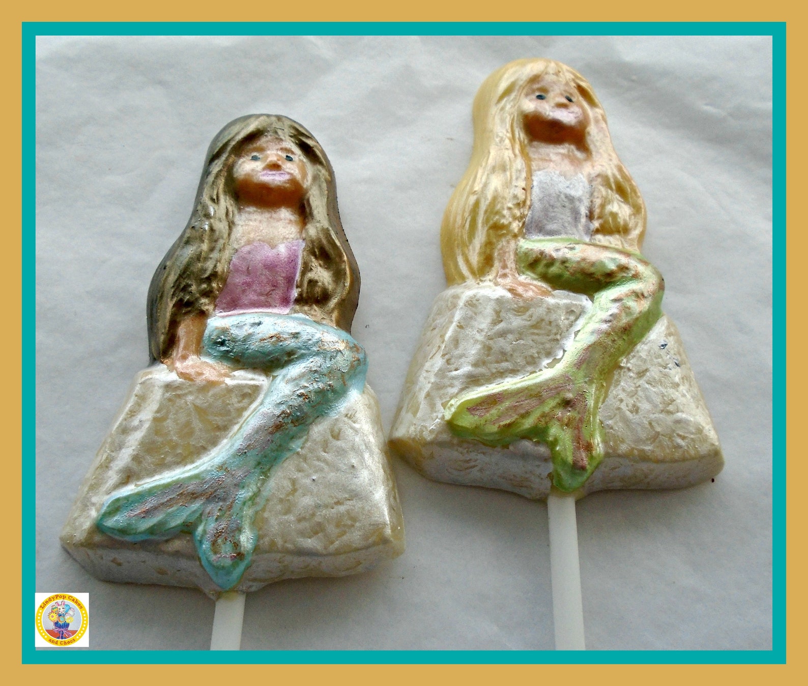 Chocolate Mermaid Lollipop/chocolate Lollipop/under the Sea - Etsy UK