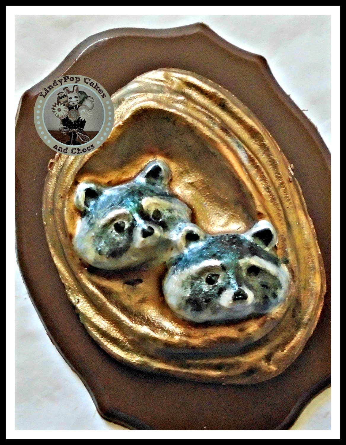 Raccoon Gift/Chocolate Raccoon/Woodland Animal Gift/Forest | Etsy