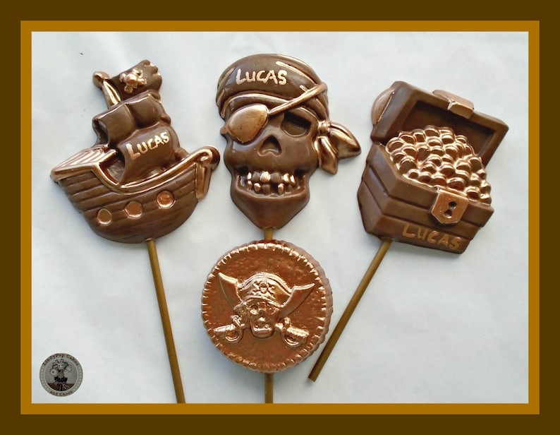 Pirate Chocolate Lollipops/boys Chocolate/pirate Party - Etsy