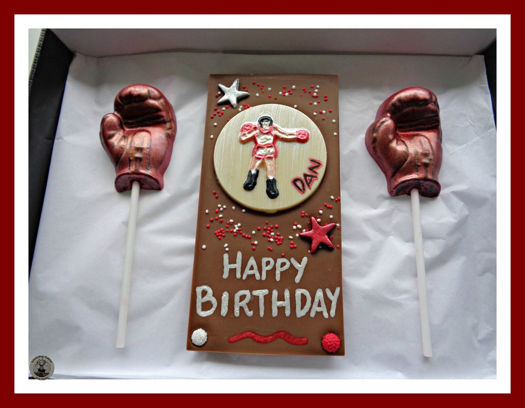 Boxing Gift/chocolate Gift/male Boxer/mens Sport/personalised - Etsy