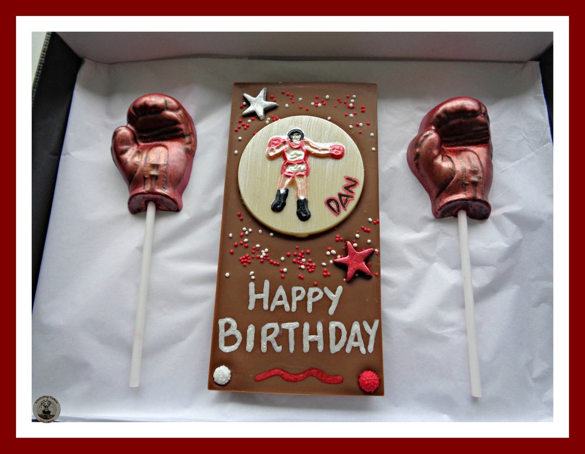 Boxing Gift/chocolate Gift/male Boxer/mens Sport/personalised | Etsy