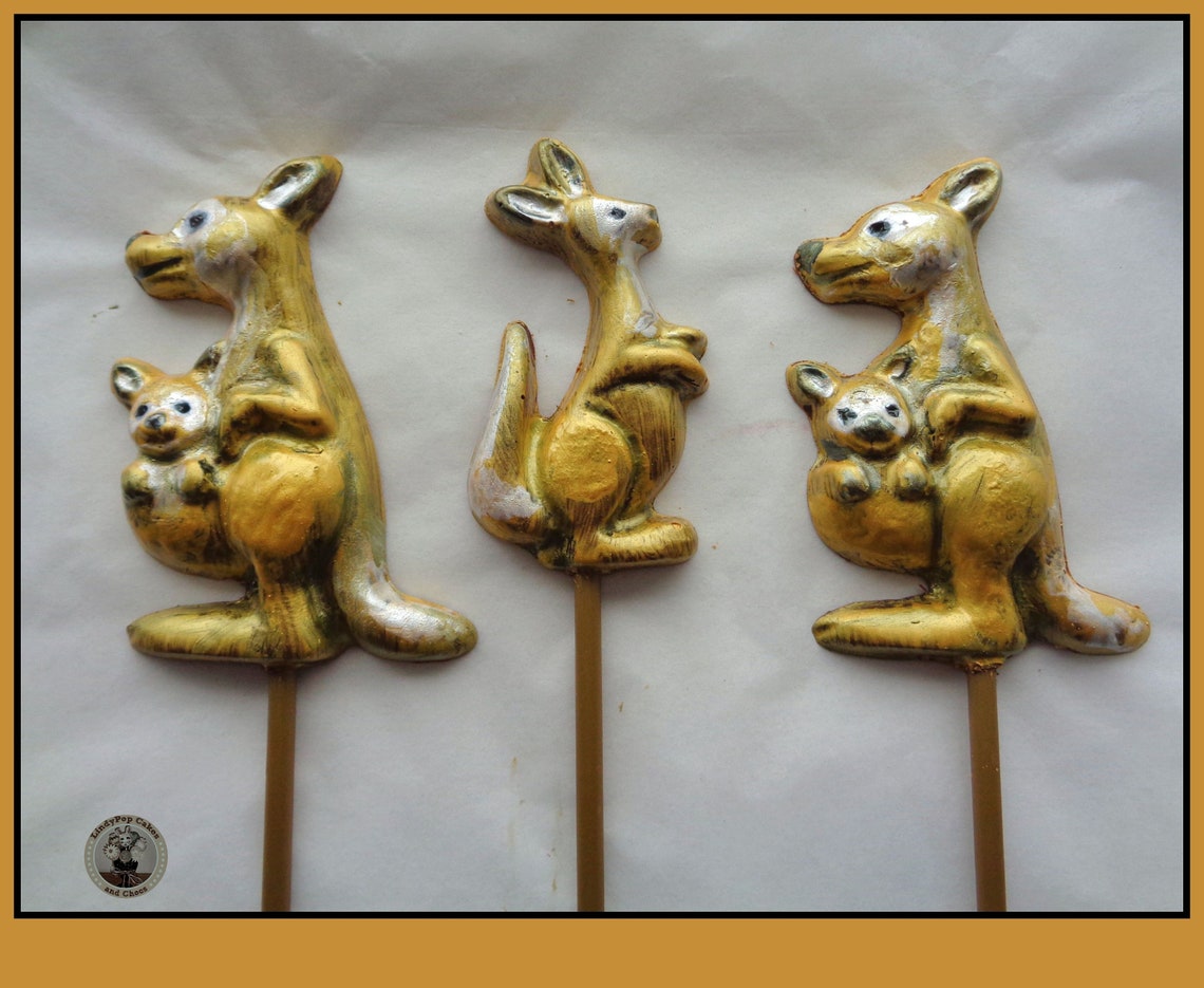 Kangaroo Gift Chocolate Kangaroo Lolly/edible - Etsy