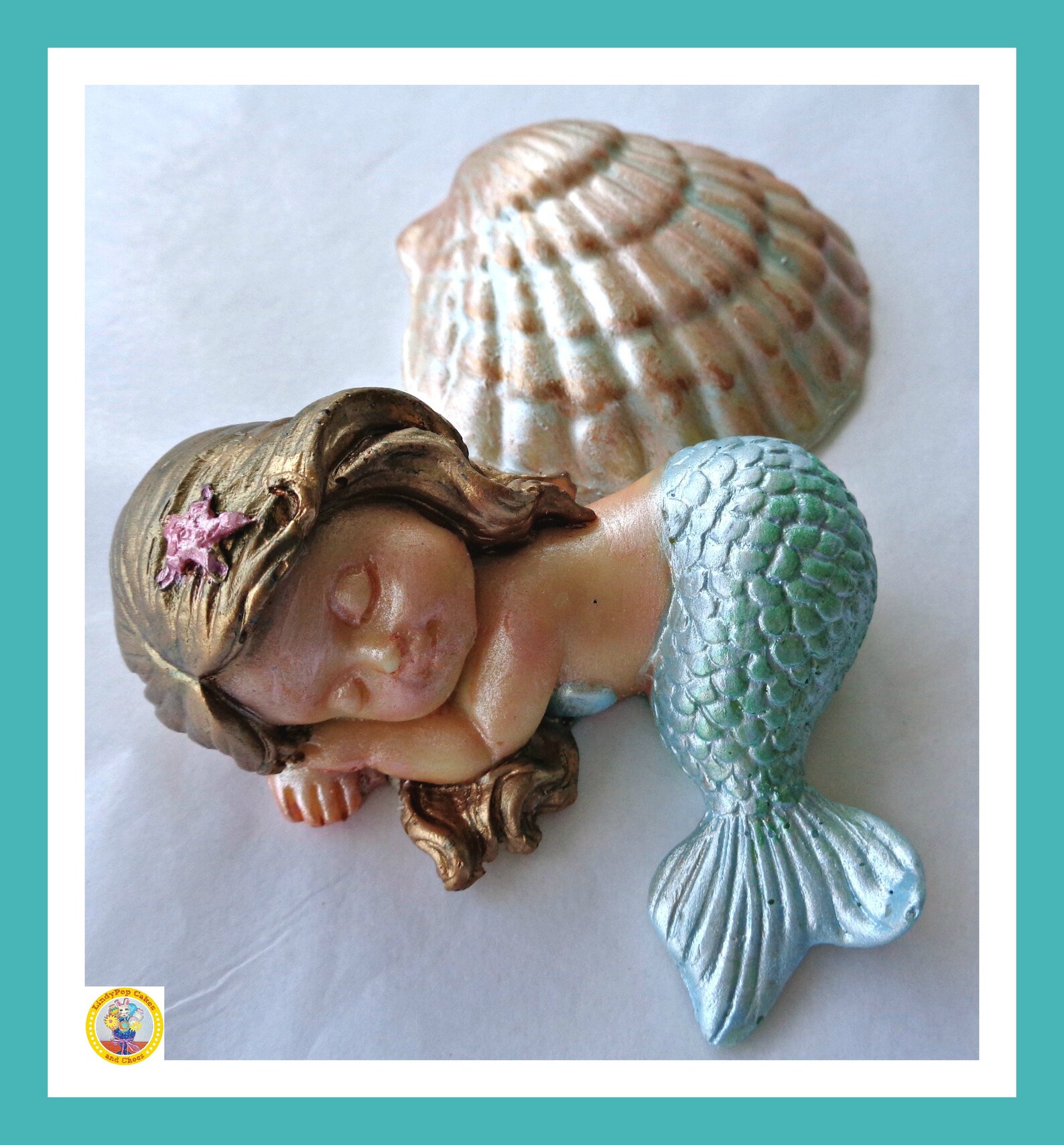 Mermaid Chocolate Cake Topper Decoration/chocolate Mermaid | Etsy