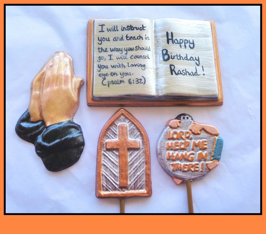 Hand-painted Chocolate Religious Gift Set: Edible Bible Book ...