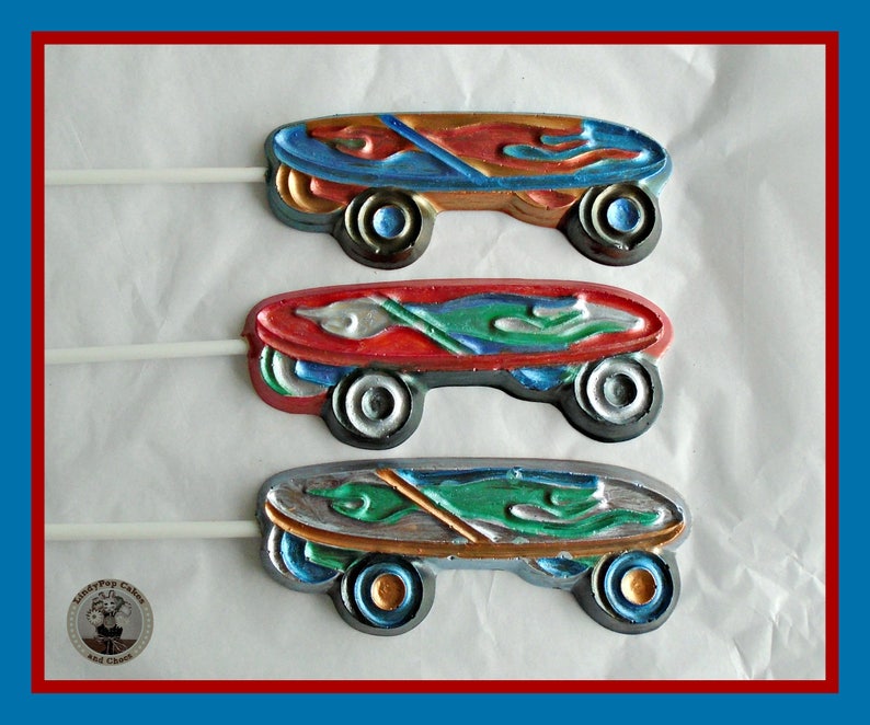 Skateboard Gift/Chocolate Skateboard Lollipops/Boy | Etsy