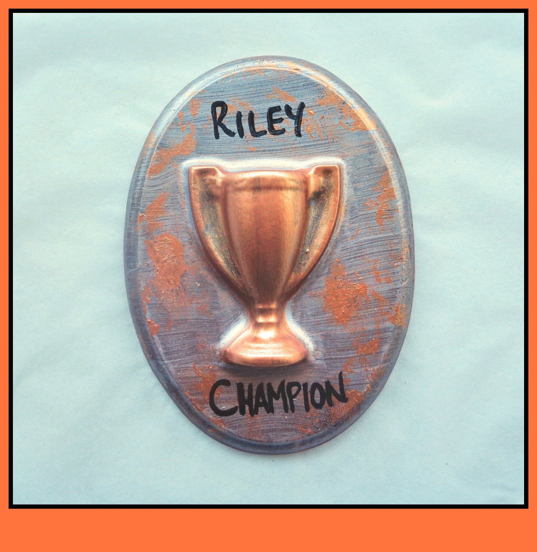 Personalized Chocolate Trophy: Edible Sports Award - Cake Topper - Etsy