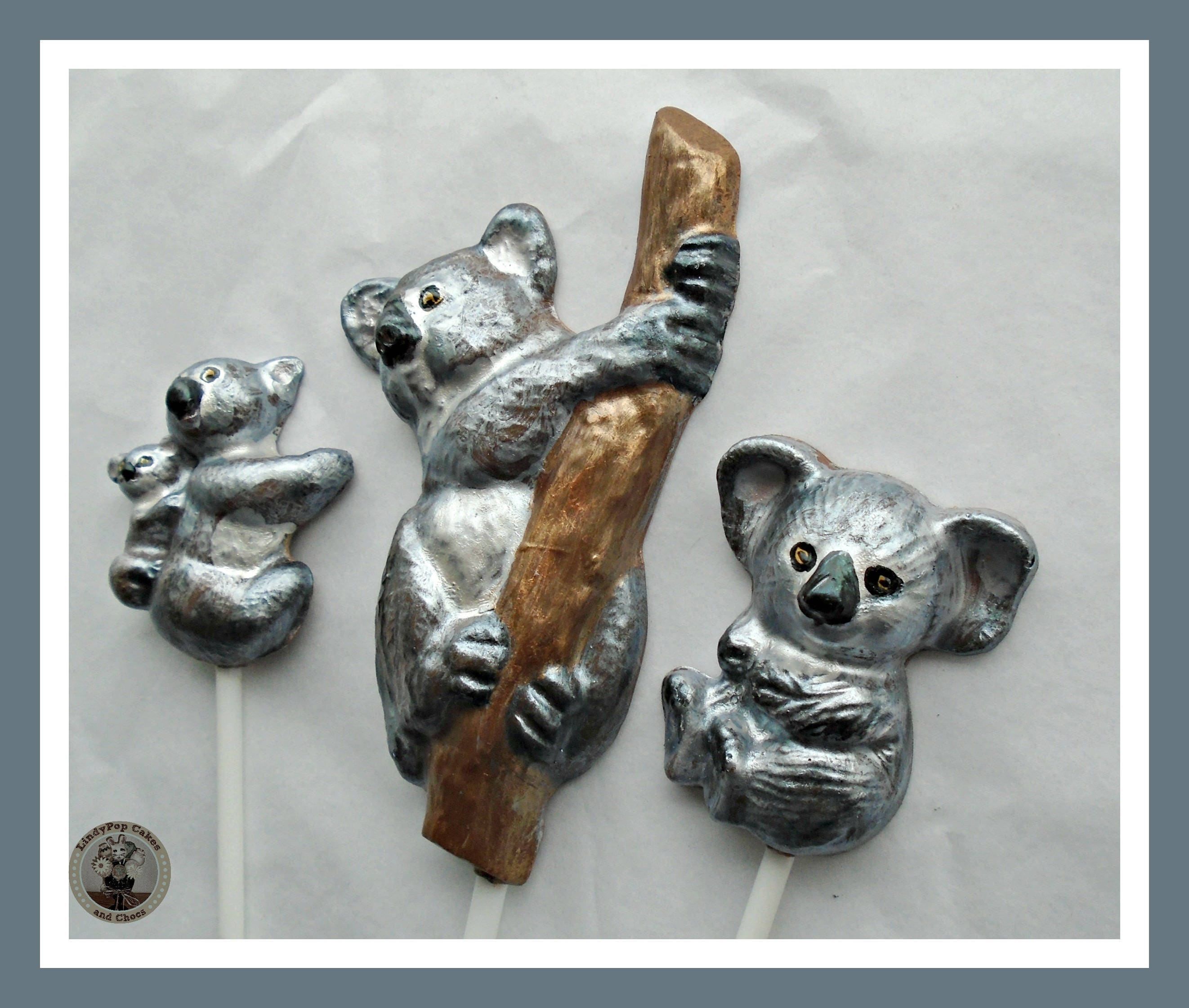 Koala Gift/Chocolate Koala Lollipops/Koala Bear | Etsy