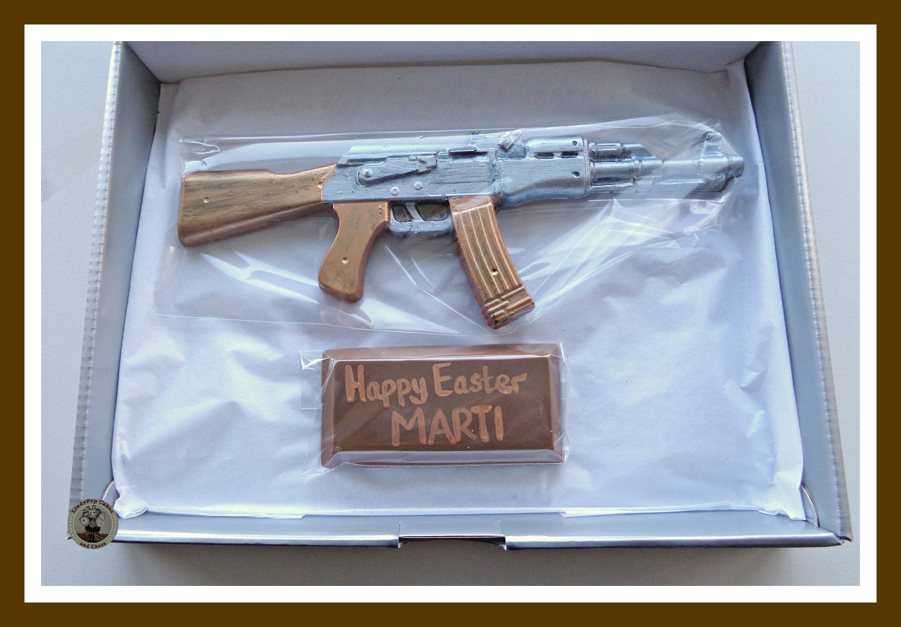 Chocolate Gun/fake Assault Rifle/edible Machine Gun/shooting | Etsy UK