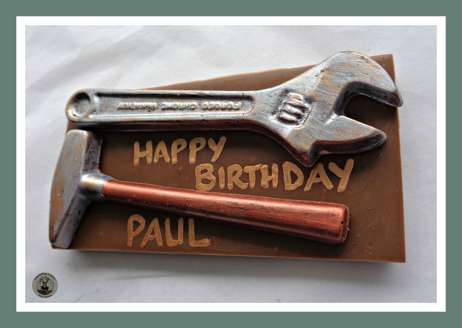 Chocolate Tools Gift: Edible Hammer & Wrench for Handyman - Cake Topper ...