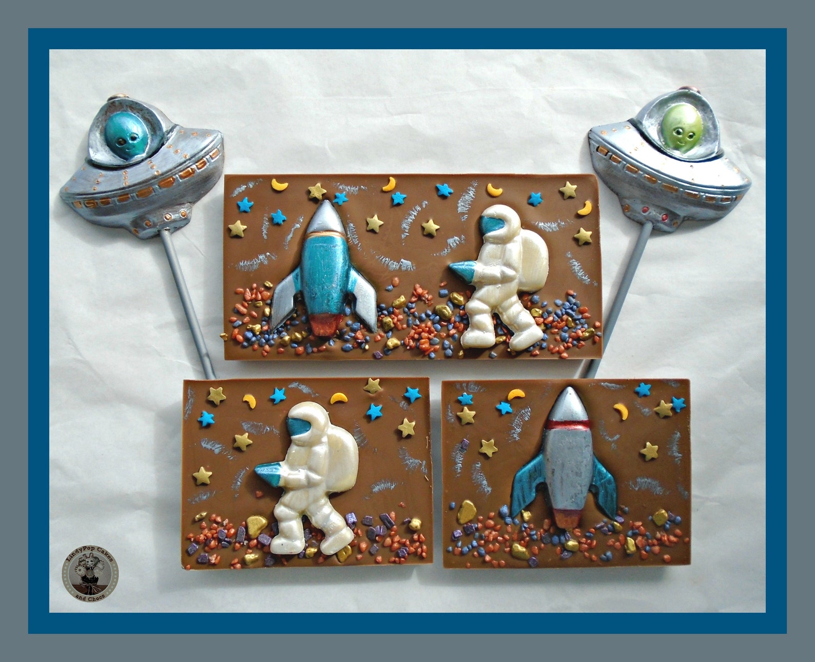 Outer Space Chocolate Gift/ufo/astronaut/alien/boy Birthday - Etsy
