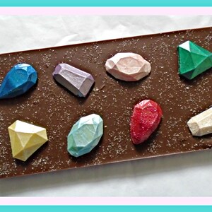 Chocolate Jewel Bar/edible Gems/gemstones/womens Gift/female Birthday ...
