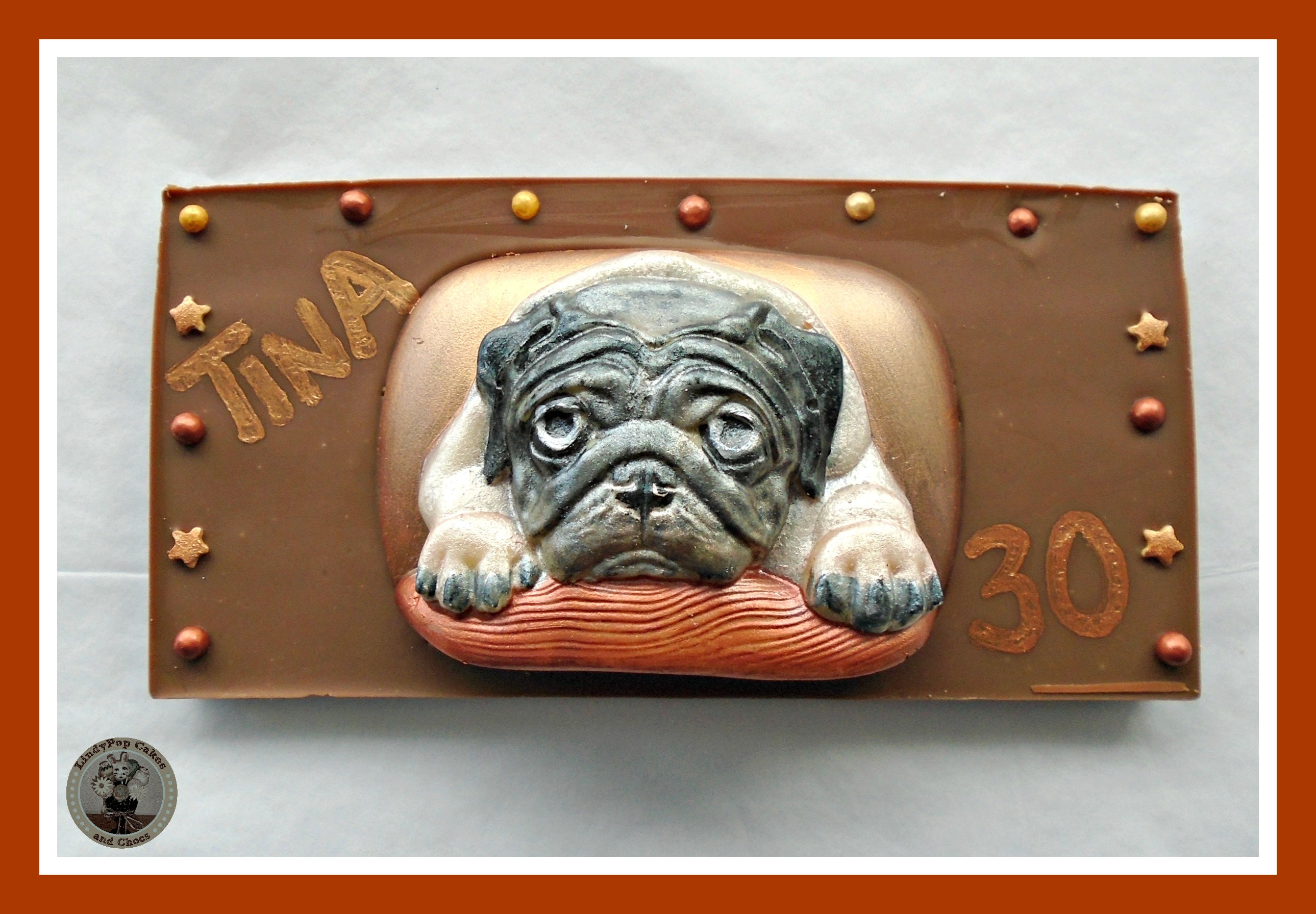 Pug Gift/chocolate Pug Dog Owner/edible Pug/chocolate - Etsy UK