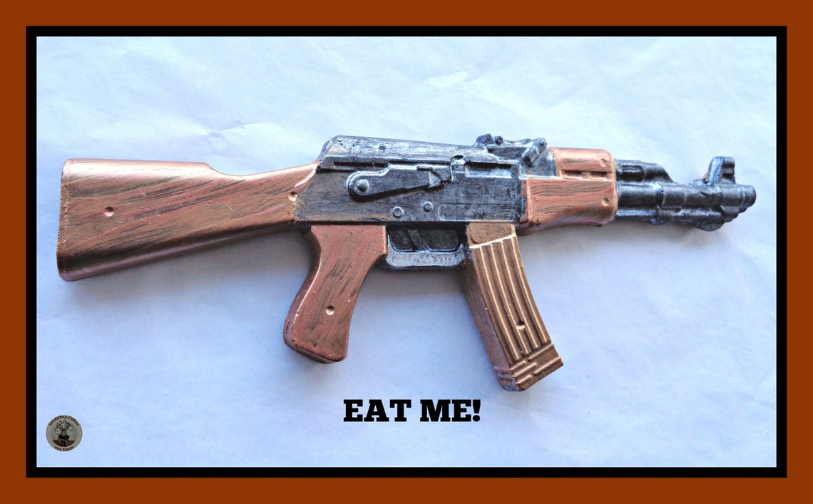 Chocolate Gun/Fake Assault Rifle/Edible Machine Gun/Shooting | Etsy