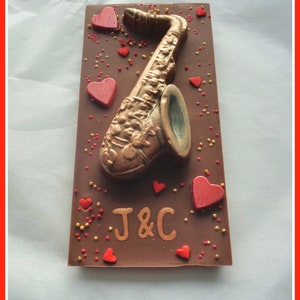 Saxophone Chocolate Gift/jazz Music/sax Player/musician/jazz Band/brass ...