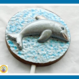 Chocolate Dolphin Lollipops/edible Dolphin Gift/birthday Dolphin ...