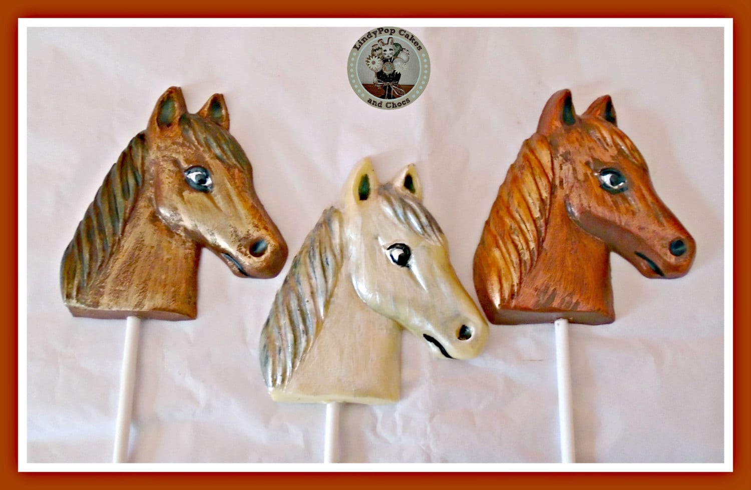 Horse Chocolate Lollipops/chocolate Horse Lover/horse - Etsy UK