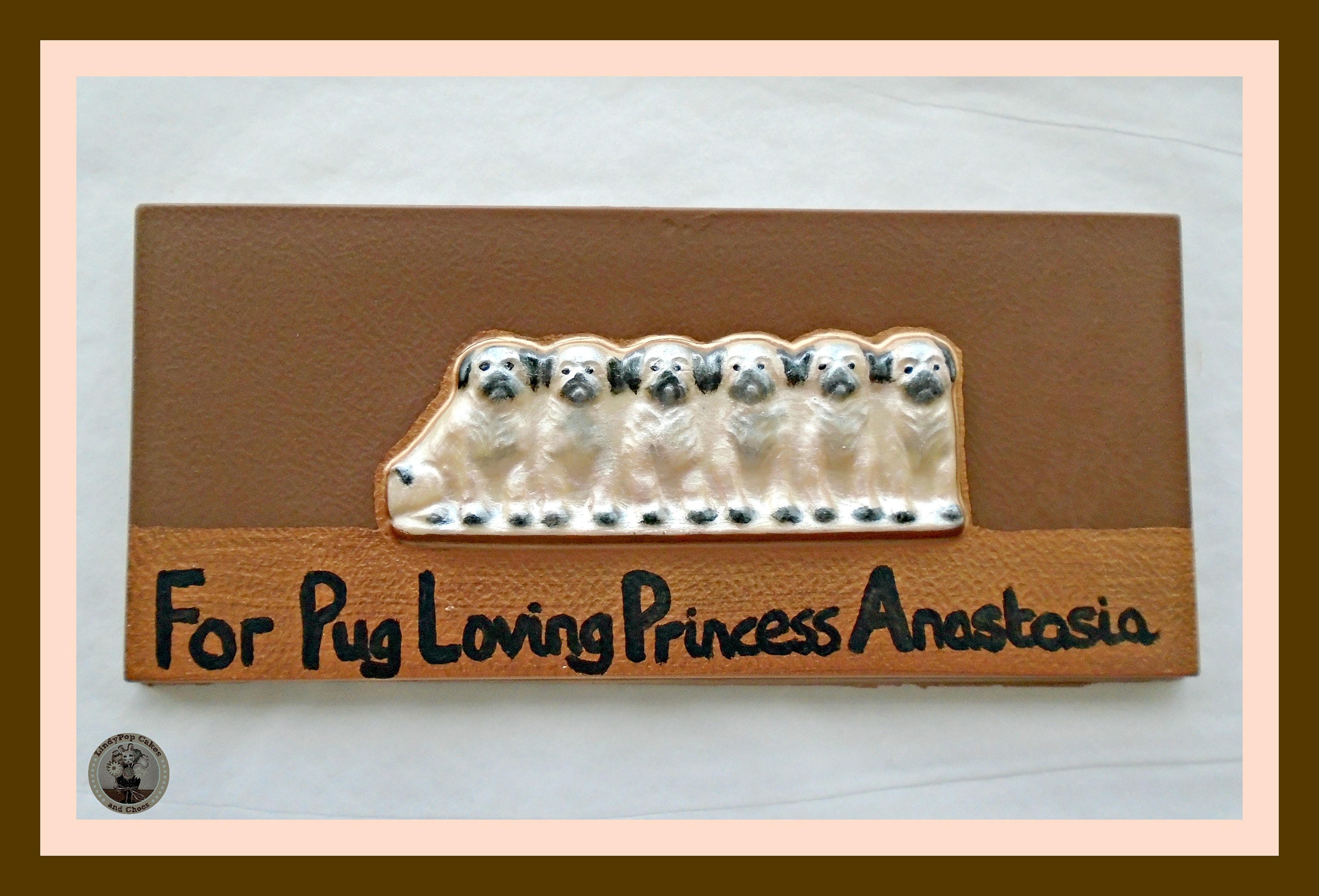 Pug Gift/pug Chocolate Gift/pug Dog/loves Pug Owner/edible Pug - Etsy