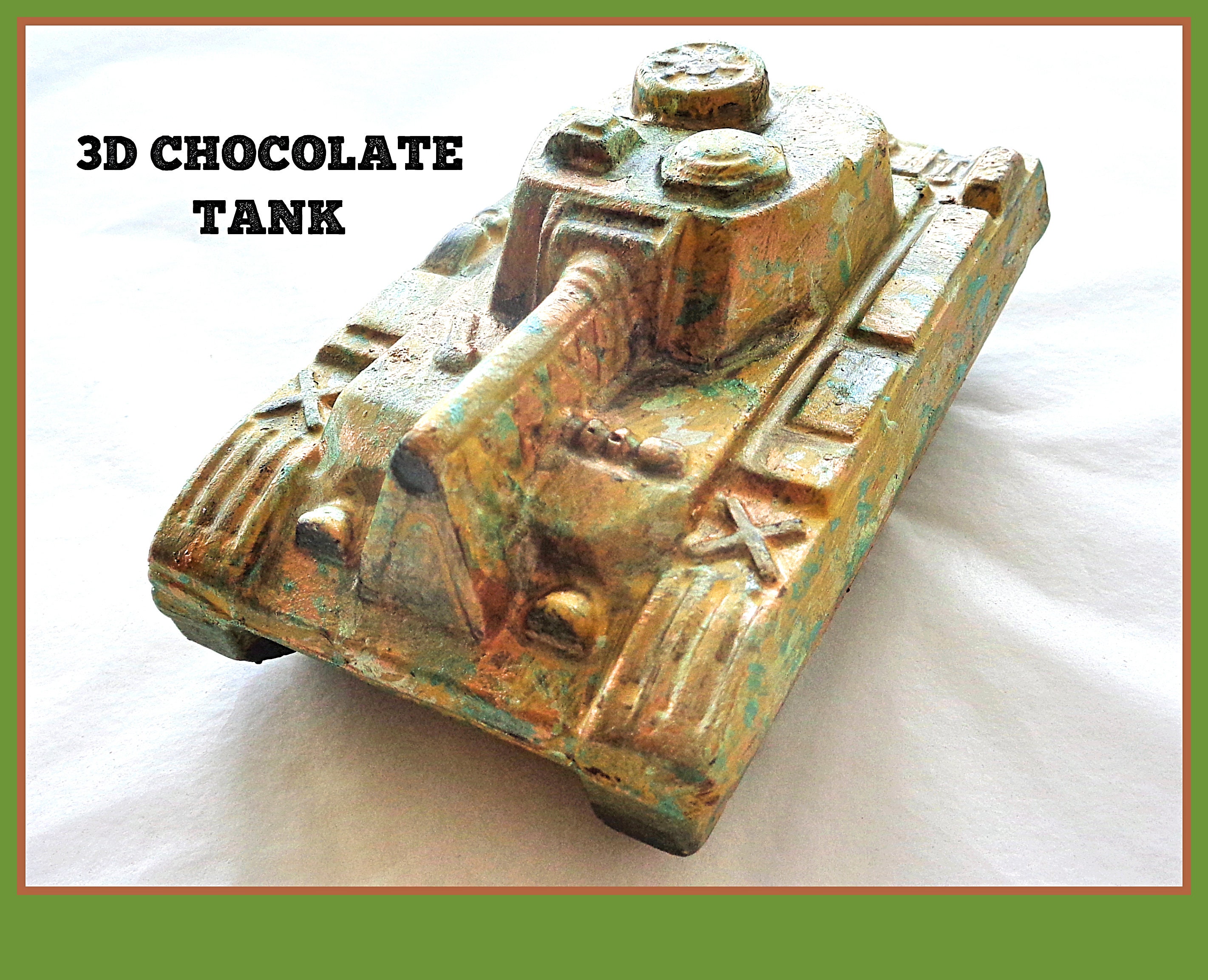 Army Chocolate Tank/edible Tank Cake Topper/world - Etsy UK