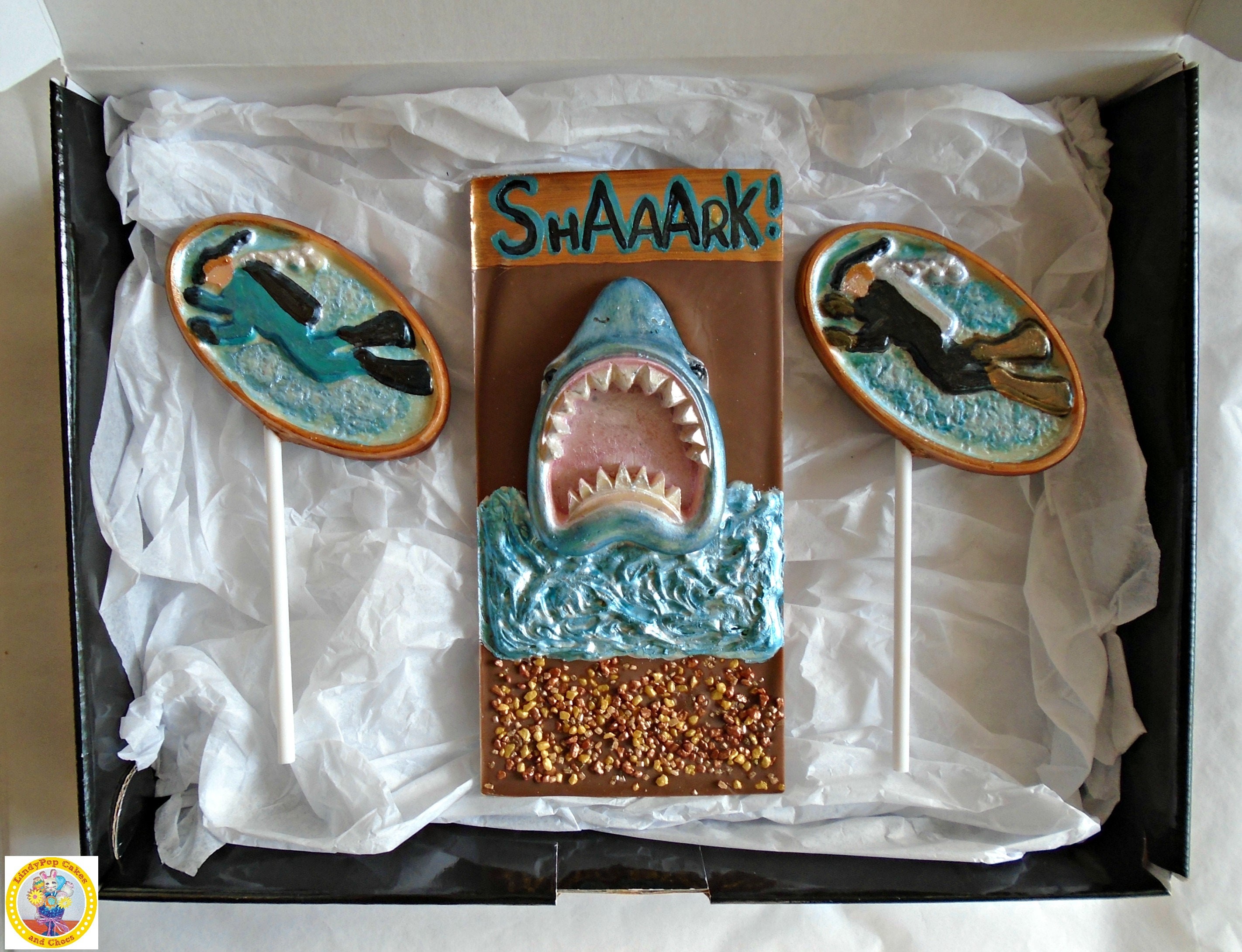 Shark Gift/chocolate Shark/jaws Chocolate Gift/edible Shark - Etsy
