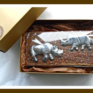 Rhino Gift/chocolate Rhino/edible Rhinoceros/african Animal/kenya ...