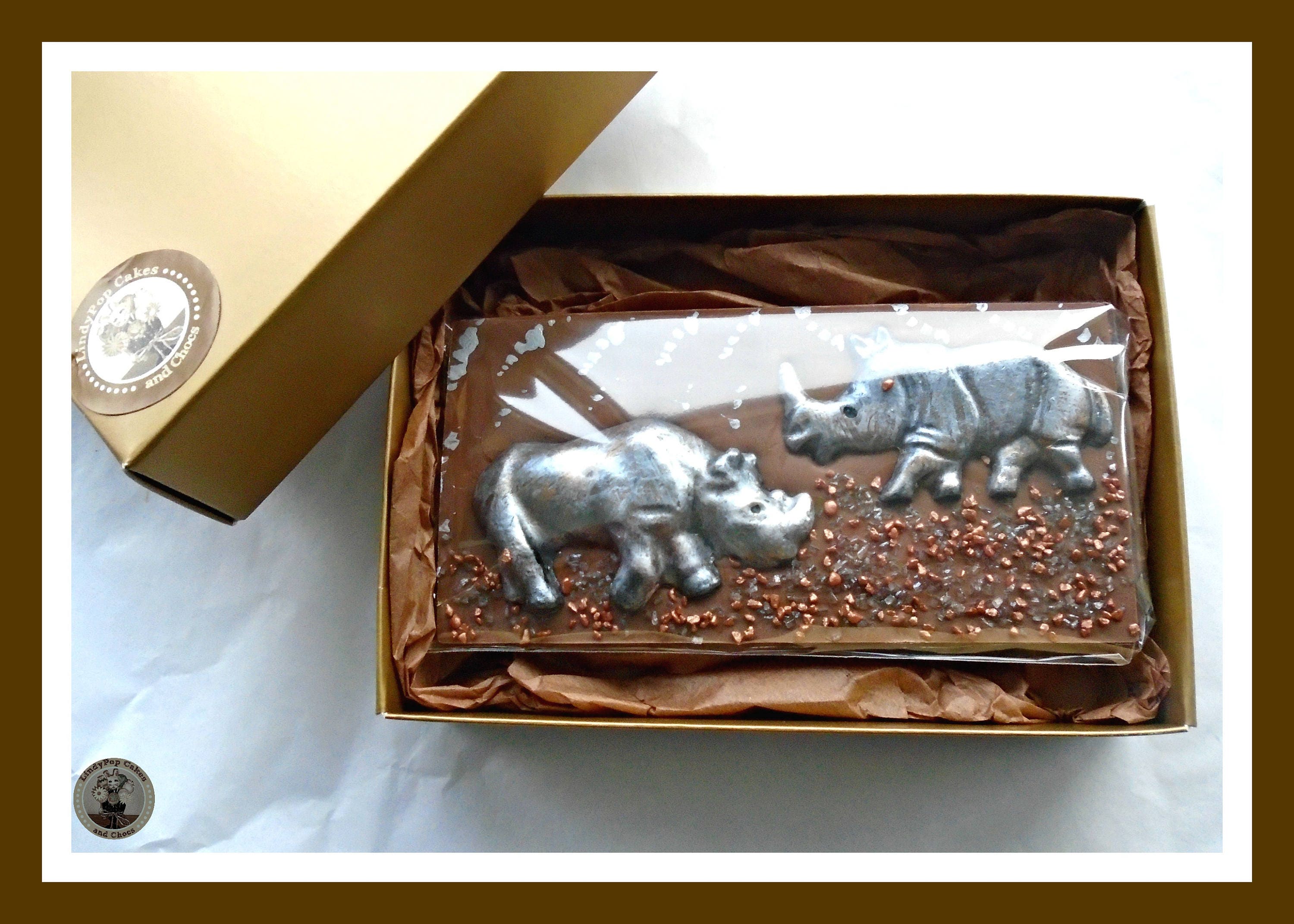 Rhino Gift/Chocolate Rhino/Edible Rhinoceros/African - Etsy.de