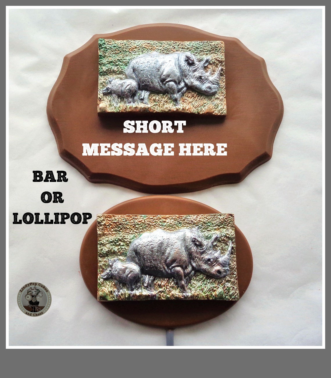 Rhino Gift/chocolate Rhino/edible Rhinoceros/african | Etsy