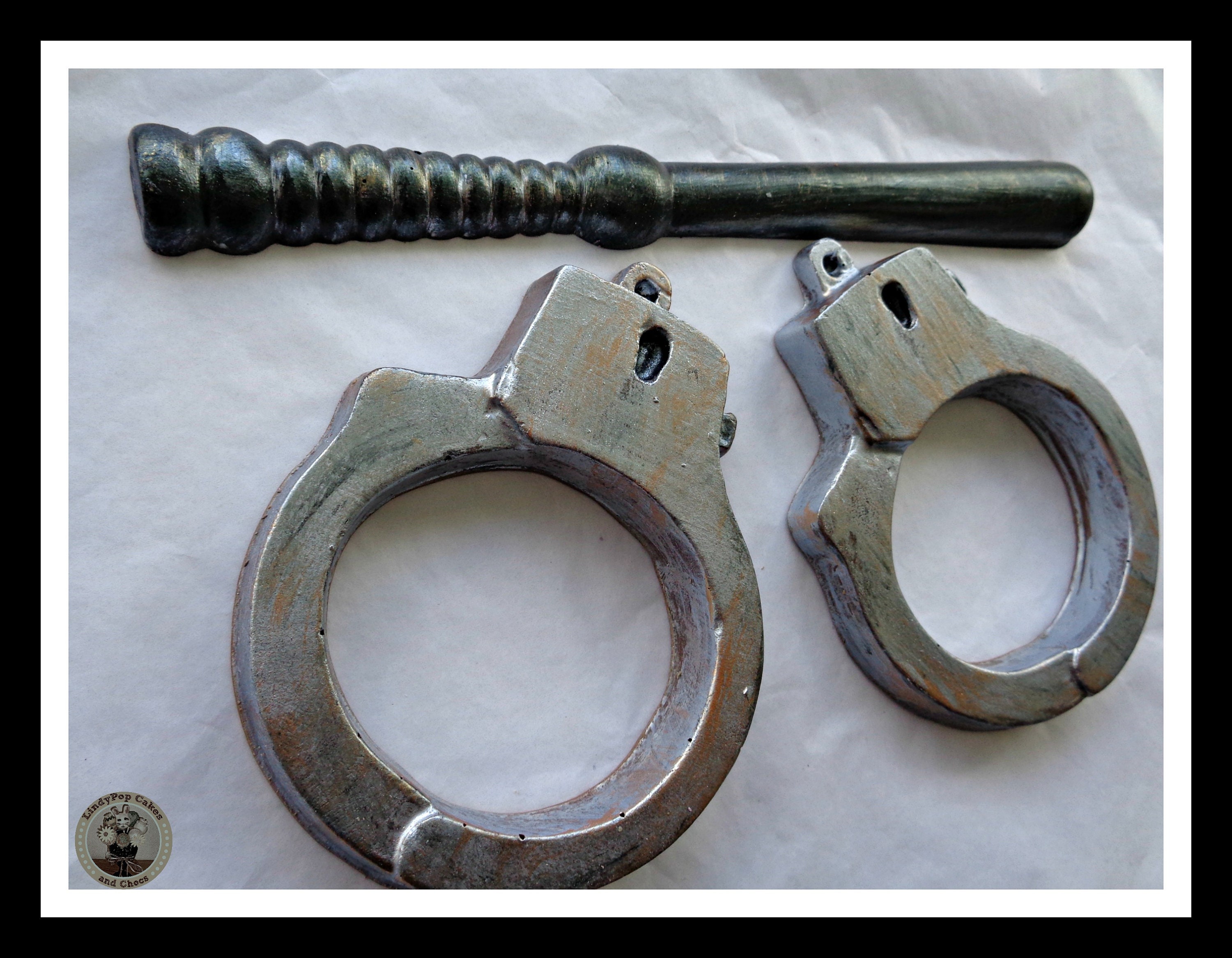 Chocolate Handcuffs/edible Hand Cuffs/cake Topper/cake - Etsy