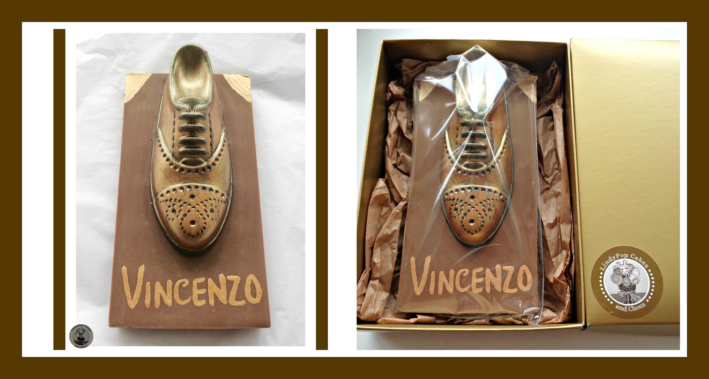 Mens Chocolate Shoe Gift/male Shoe Lover/brogues/smart - Etsy