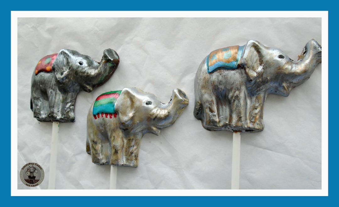 Elephant Chocolate Lollipops/indian Elephant/asian/animal Jungle ...
