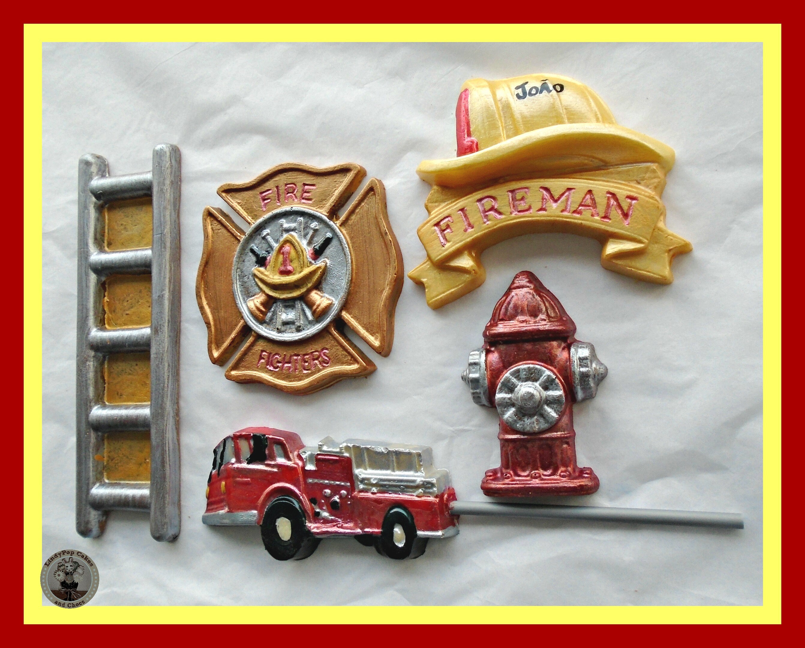 Firefighter Gift/Chocolate Gift/Edible Fire Engine/Fireman - Etsy.de