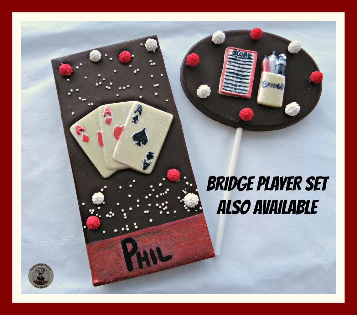 Card Player Gift/playing Cards Chocolate Gift/bridge - Etsy