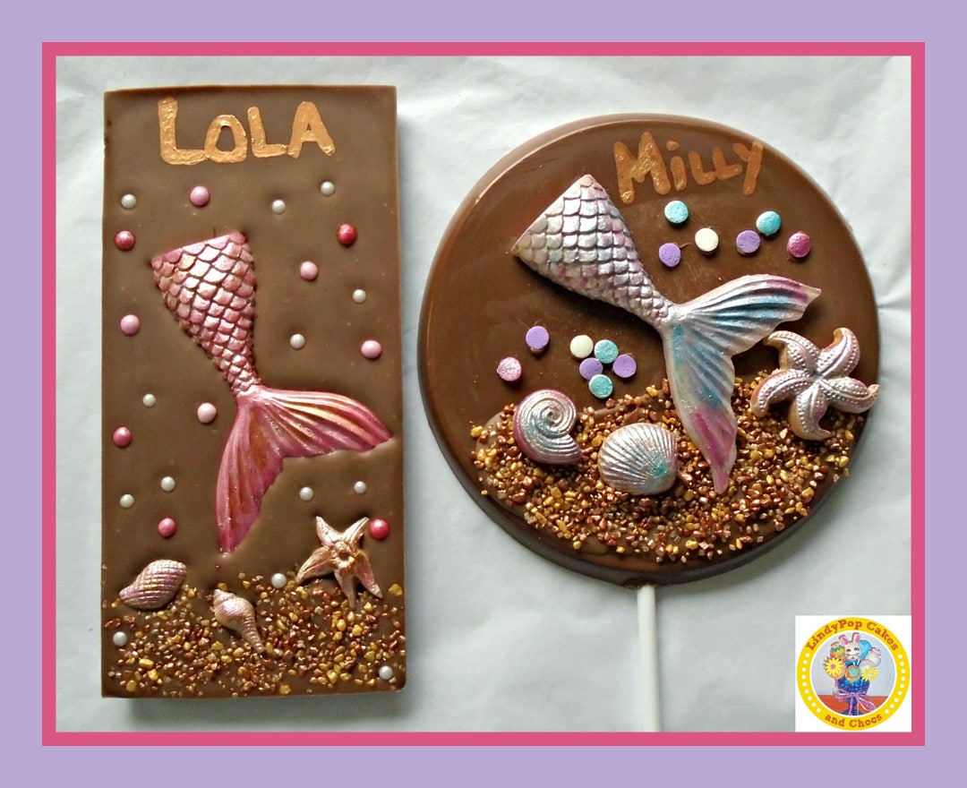 Mermaid Chocolate Gift/mermaid Lollipop/chocolate Mermaid/personalised ...