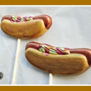 Hot Dog Chocolate Lollipops/fun Chocolate Gift/mens Edible/boys ...