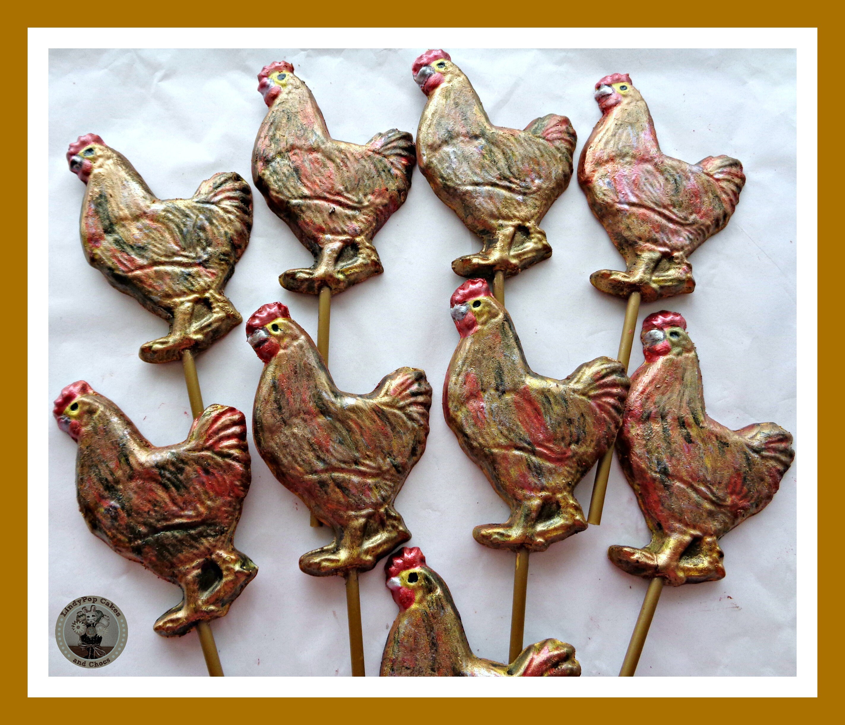 Hen Chocolate Lollipops/chicken/rooster/farm | Etsy