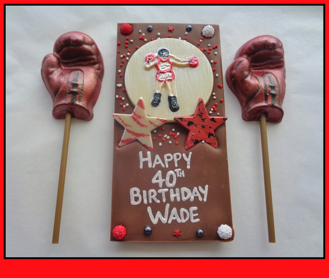 Boxing Gift/chocolate Gift/male Boxer/mens Sport/personalised Boxing ...