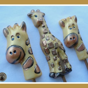 Giraffe Gift Chocolate Lollipops/chocolate Giraffe Personalised/africa ...