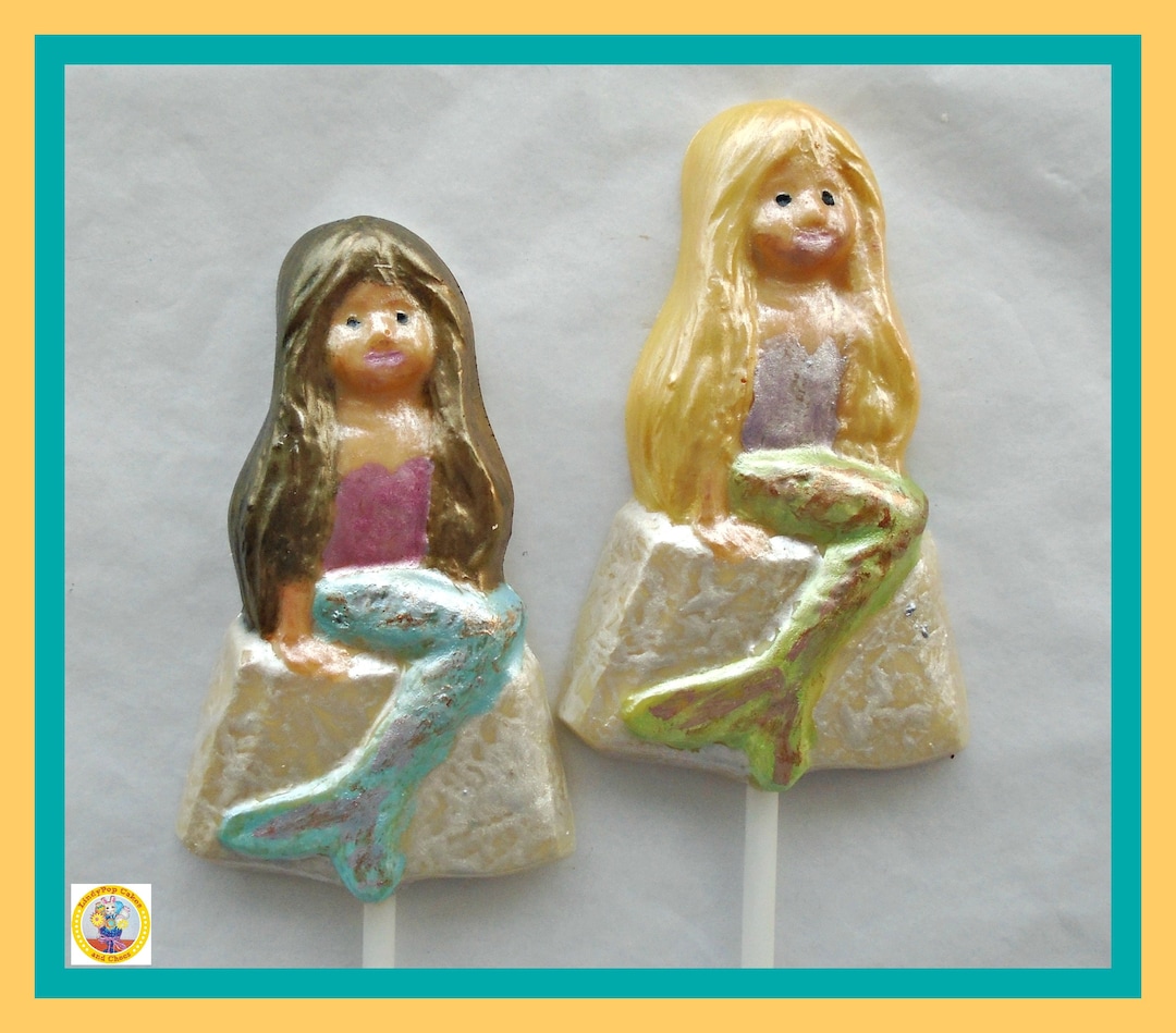 Chocolate Mermaid Lollipop/chocolate Lollipop/under the Sea - Etsy UK