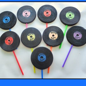 Vinyl Record Chocolate Lollipops/personalised/dj Party/music/record ...