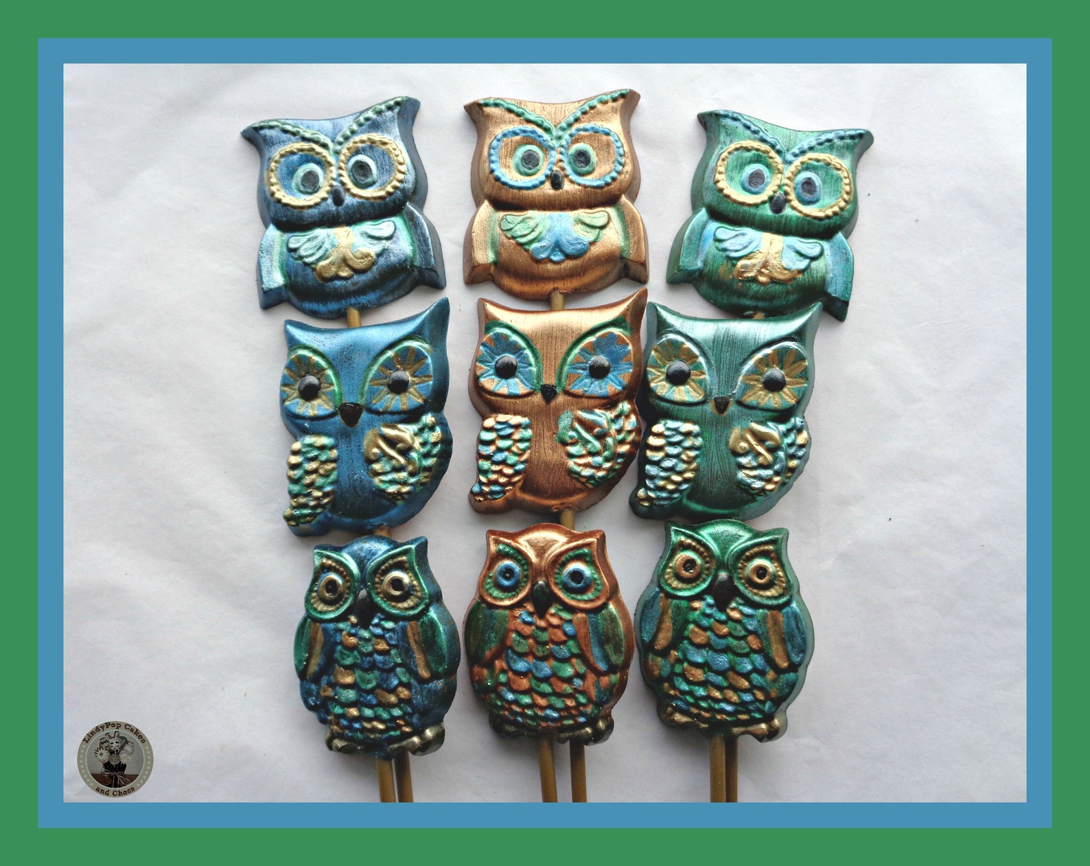 Owl Gift/chocolate Owl Lollipops/edible Owls/owl - Etsy