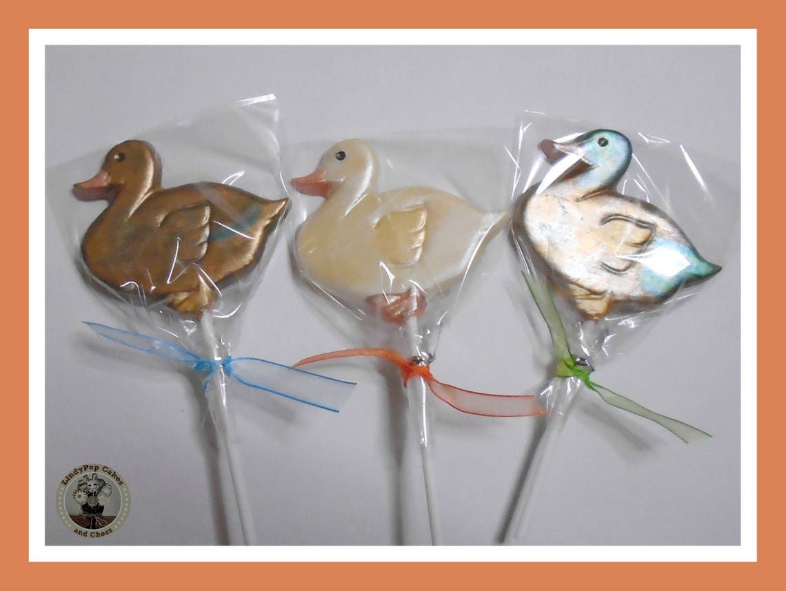 Duck Lollipops/chocolate Duck Gift/edible Duck/pond/farm - Etsy UK