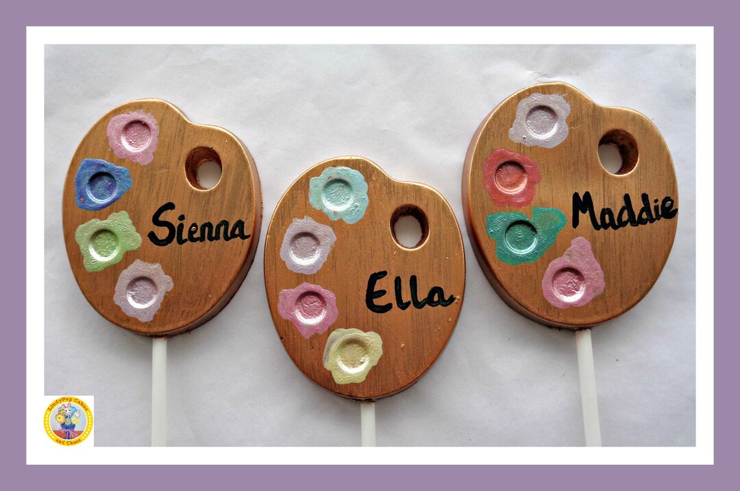 Art Party Lollipop/chocolate Gift/party Favour/artist Birthday/paint ...