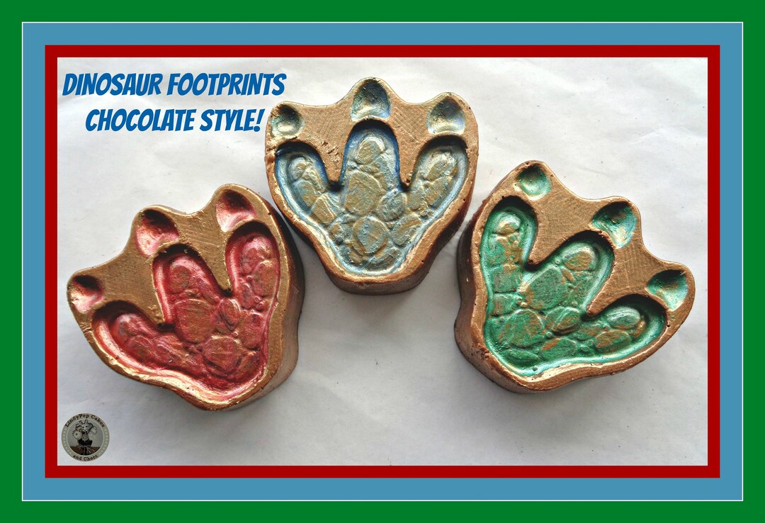 Dinosaur Chocolates/dinosaur Footprint Party Favours/dinosaur Birthday ...