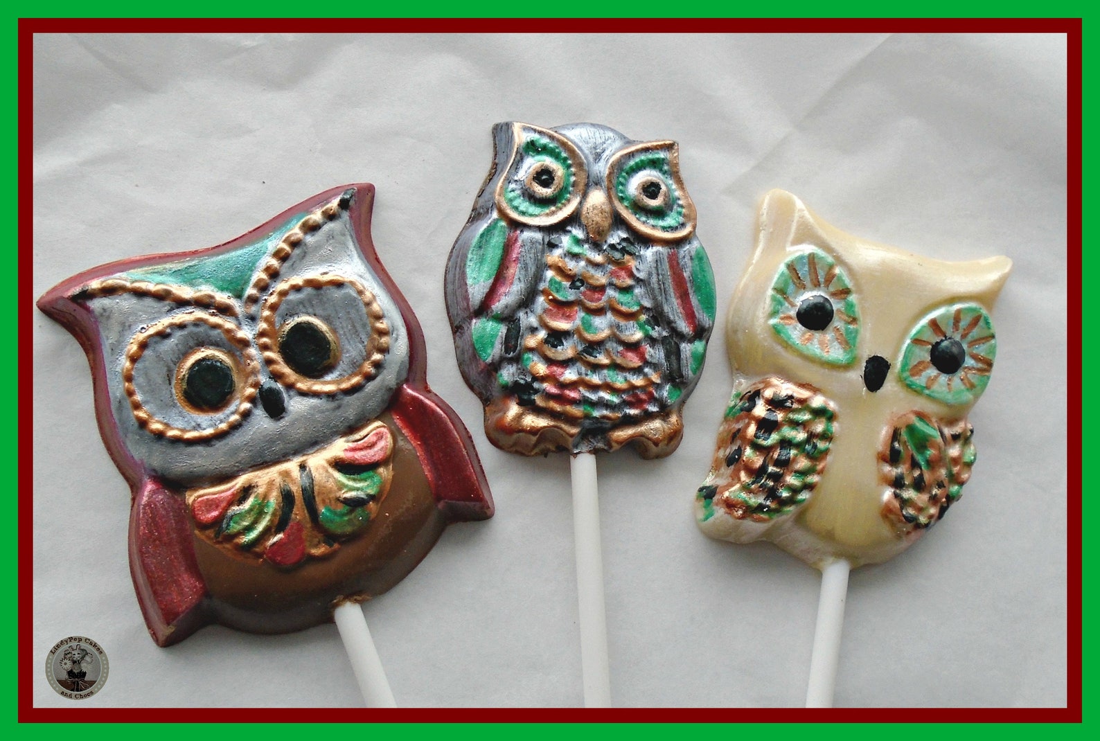 Owl Gift/chocolate Owl Lollipops/edible Owls/owl - Etsy