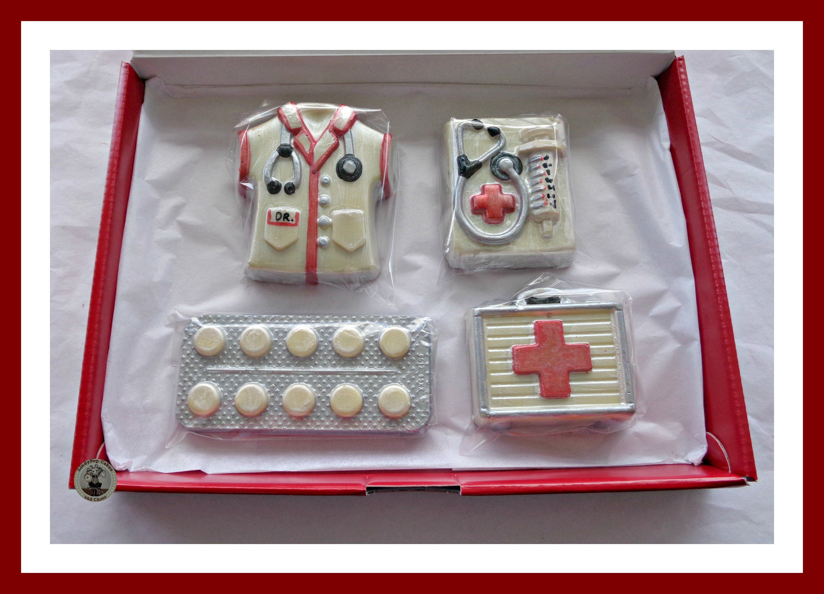 Doctor Chocolate Gift Set: Hand Painted Belgian Chocolate - Medical ...