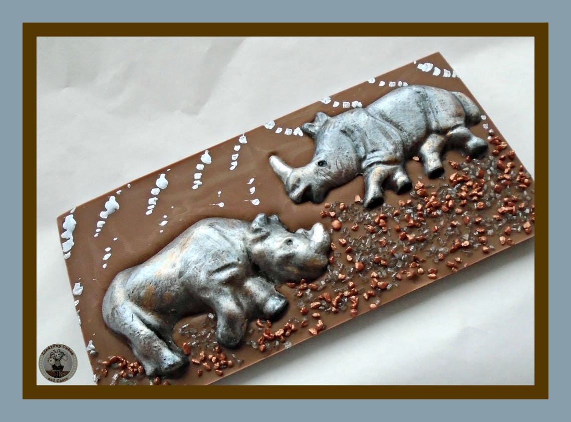 Rhino Gift/Chocolate Rhino/Edible Rhinoceros/African | Etsy
