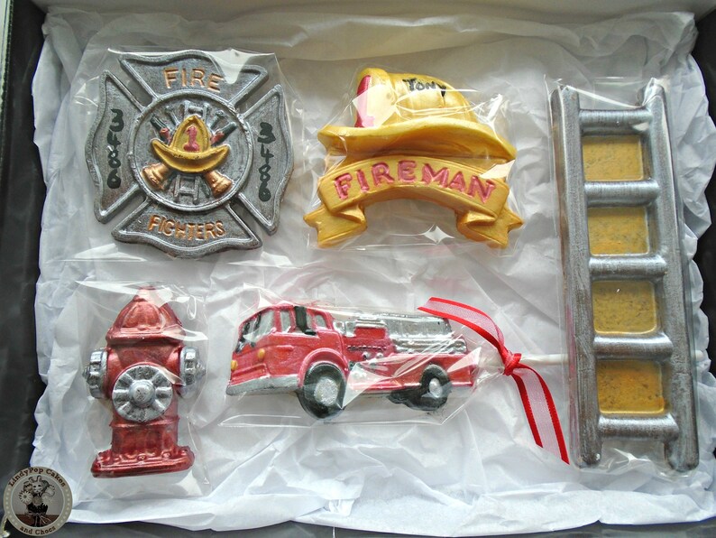 Firefighter Gift/Chocolate Gift/Edible Fire Engine/Fireman - Etsy.de