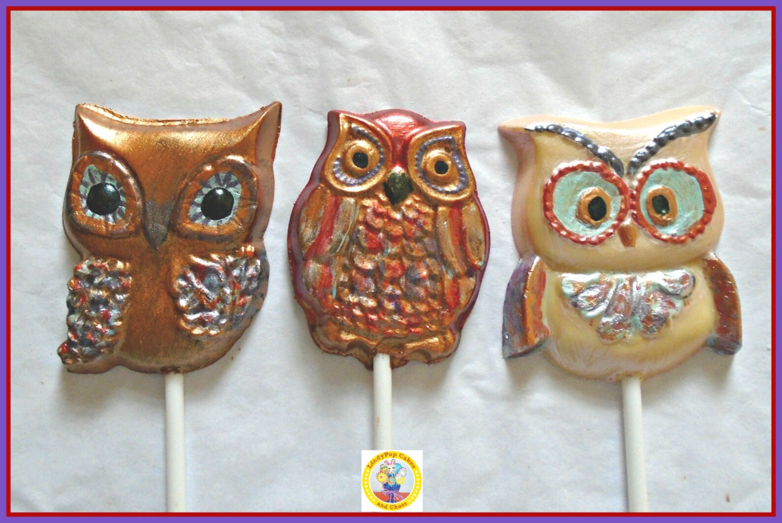 Owl Gift/chocolate Owl Lollipops/edible Owls/owl - Etsy
