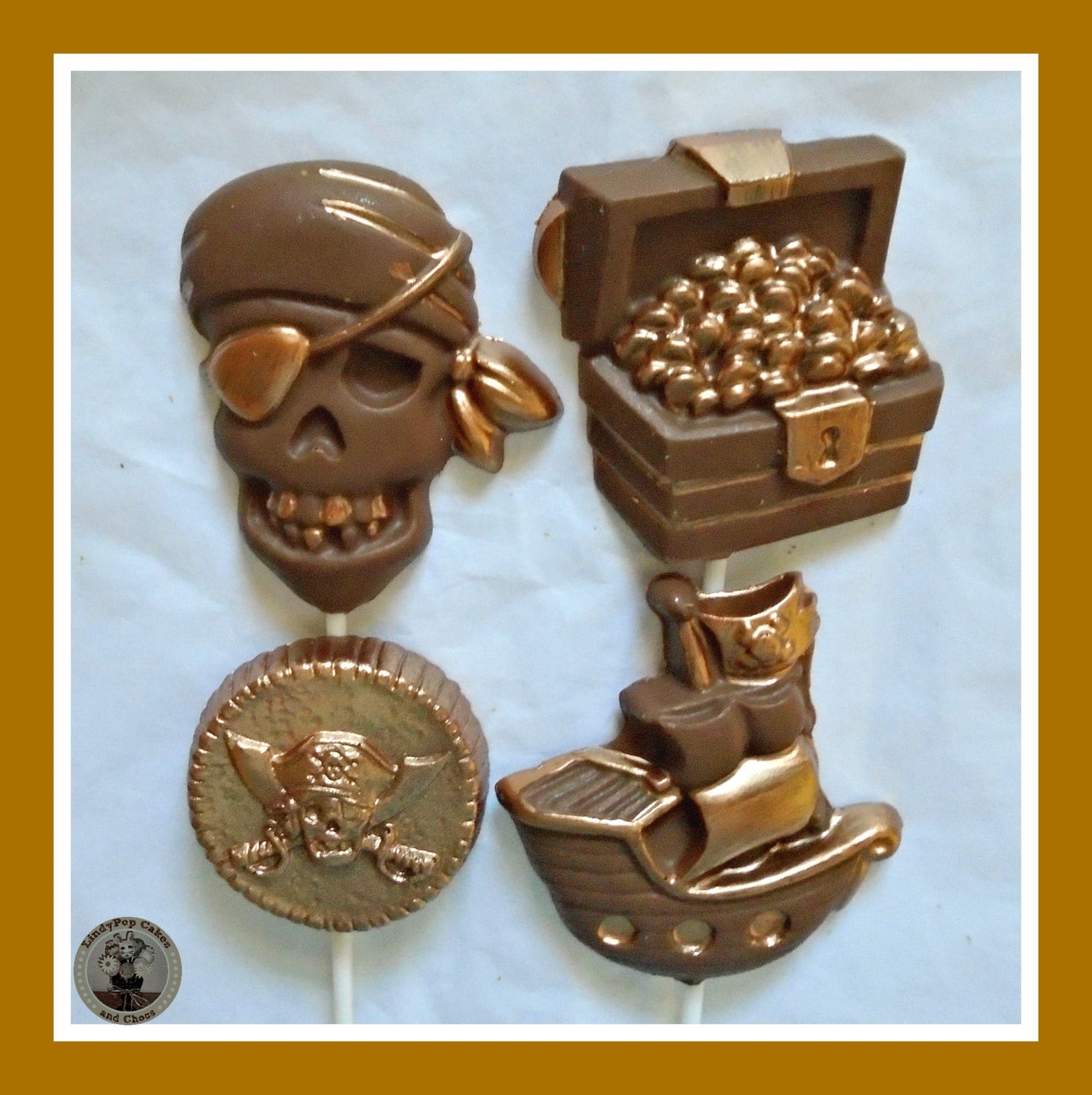 Pirate Chocolate Lollipops/boys Chocolate/pirate Party | Etsy